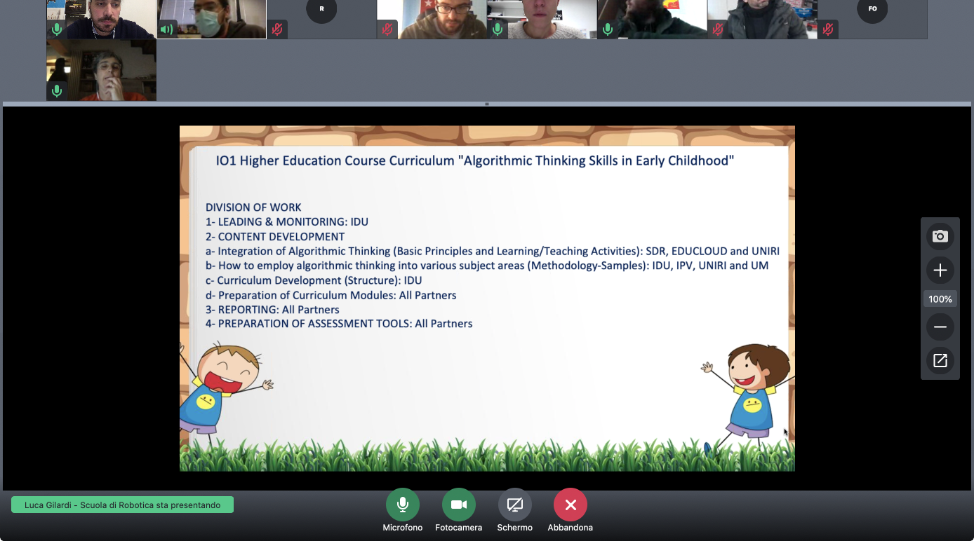 SdR Internal Meeting - Algolittle